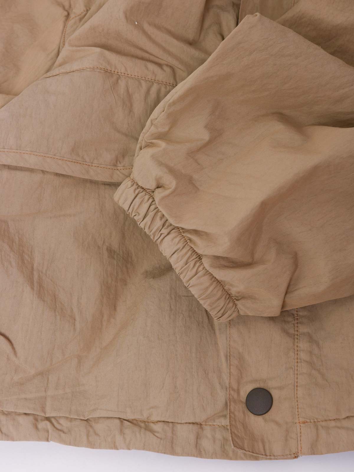 Our Legacy Exhale Puffa - Metallic Sand Parachute Poplin | Garmentory