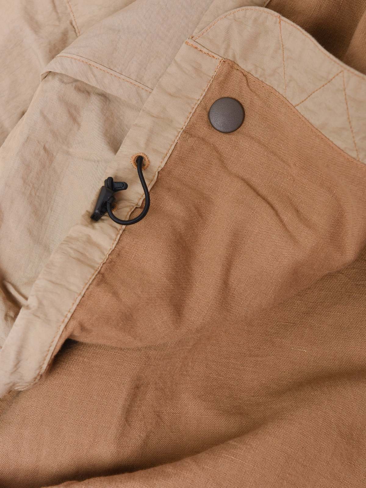 Our Legacy Exhale Puffa - Metallic Sand Parachute Poplin | Garmentory