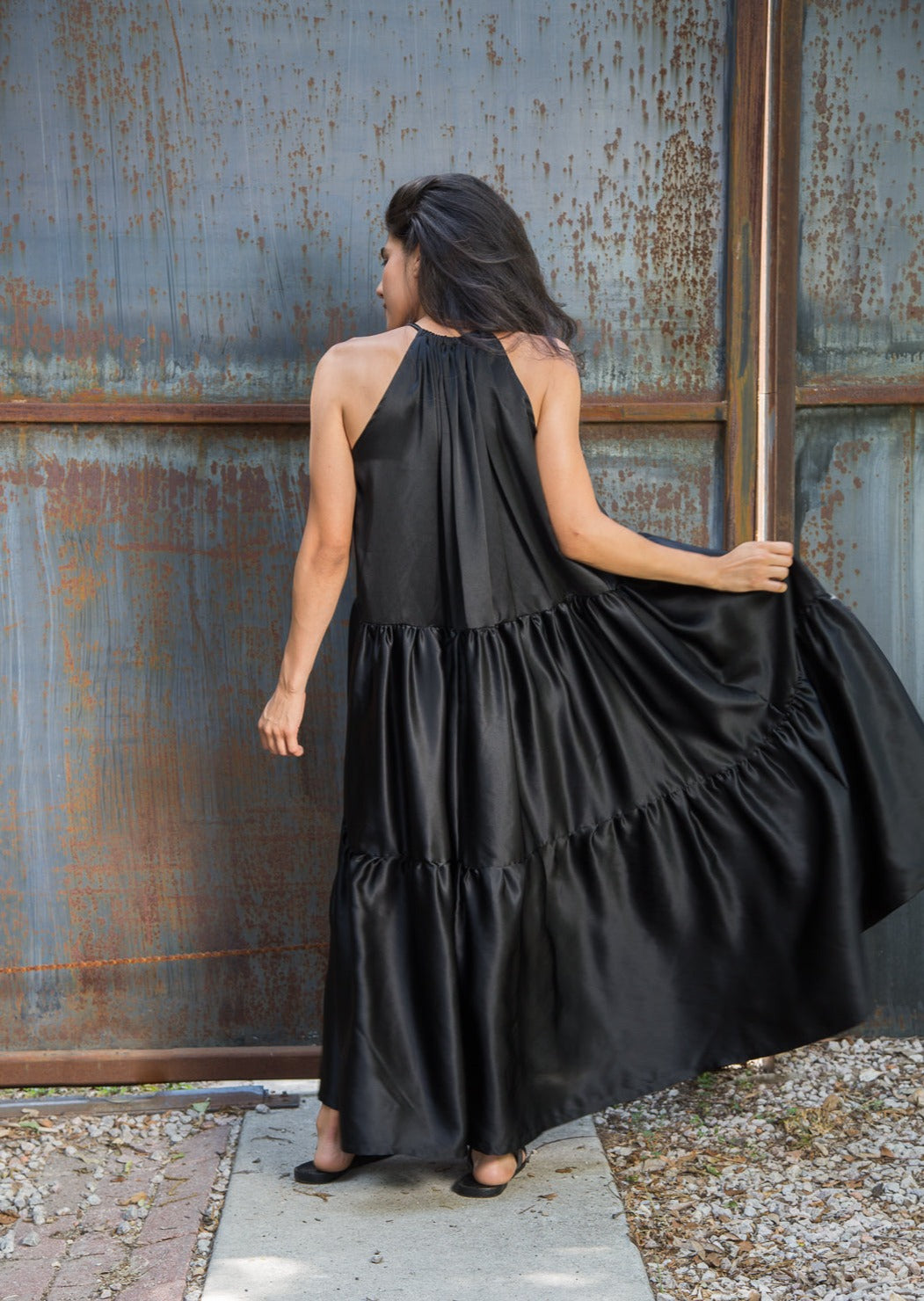 Miranda Bennett Studio Lewis Dress in Silk Charmeuse | Garmentory