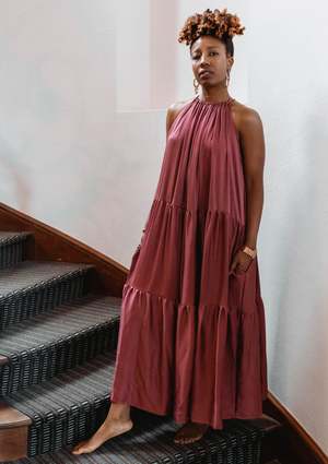 Miranda Bennett Studio Lewis Dress in Silk Charmeuse | Garmentory