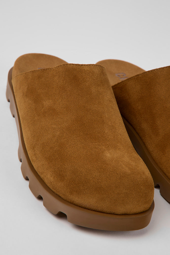 CAMPER BRUTUS CLOGS - BROWN LEATHER | Garmentory