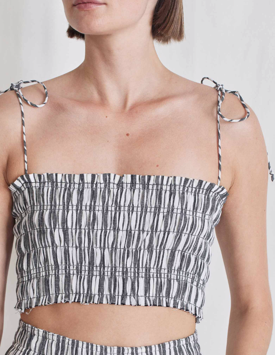 Smocked Crop Top | Garmentory