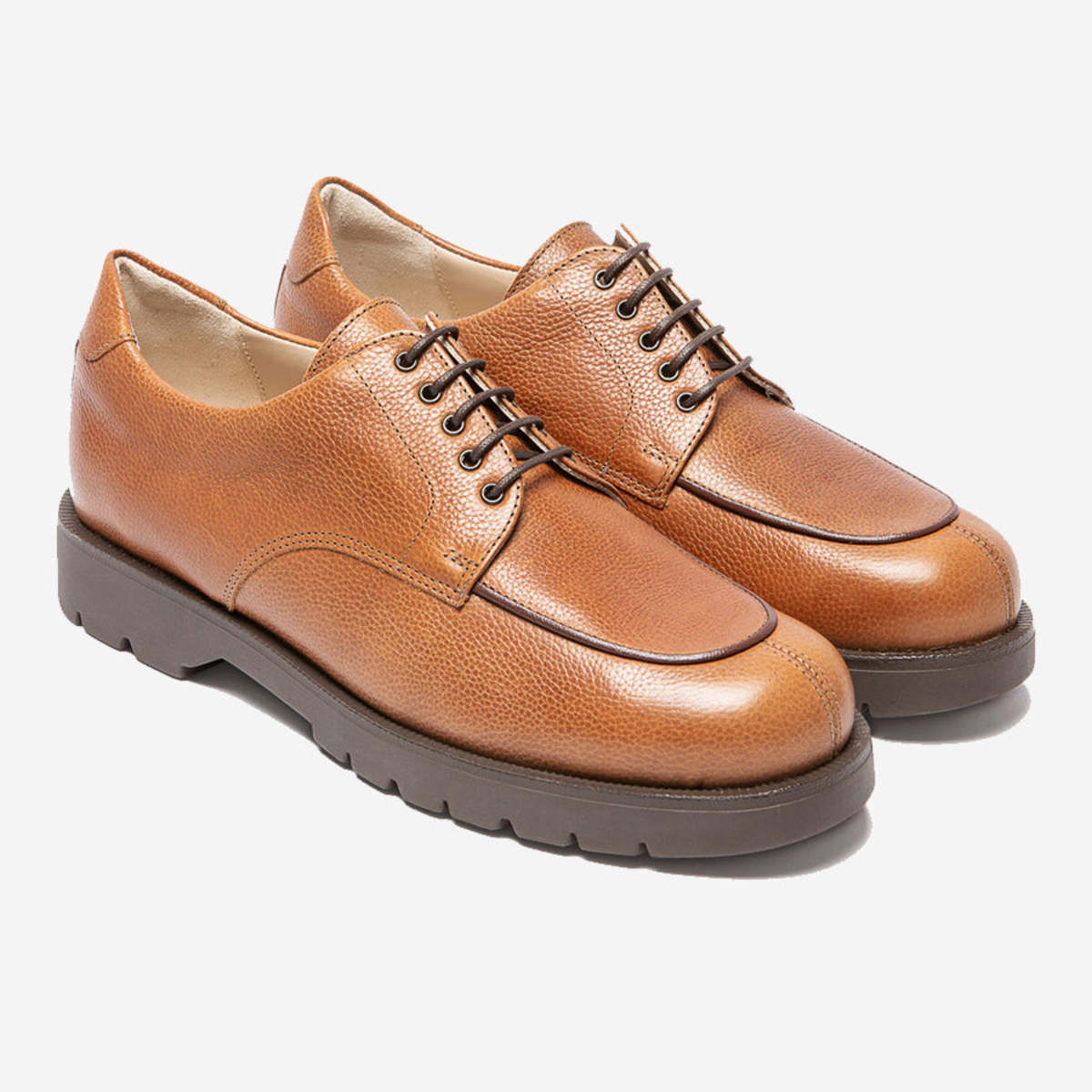 Kleman Officer G VGT Leather Derby Shoes - Cognac | Garmentory