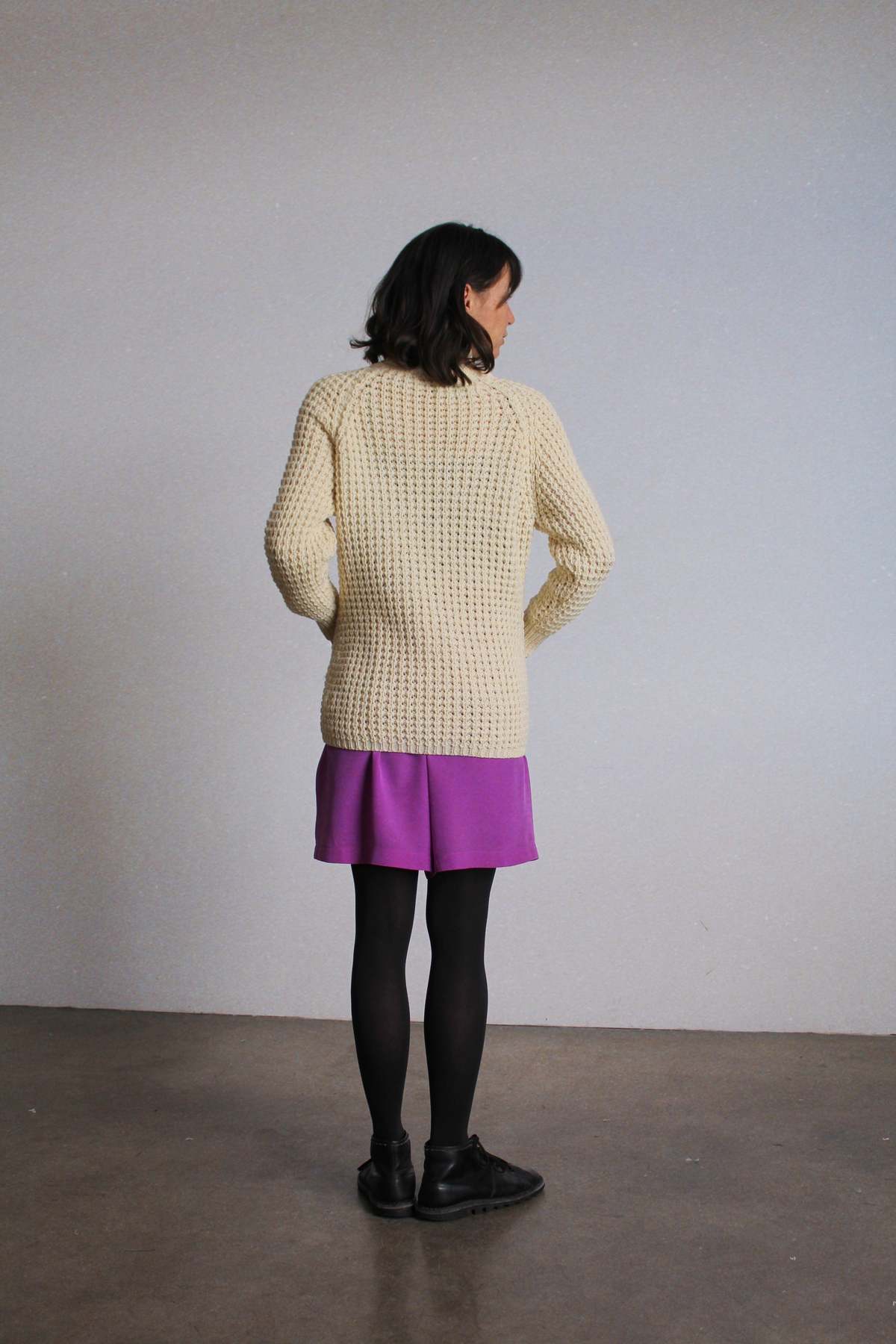 1970s Irish Wool Fisherman Knit Cardigan Sweater | Garmentory