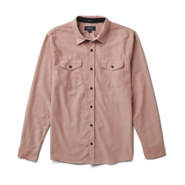 Roark Revival Well Worn Long Sleeve Oxford Shirt - Russet | Garmentory