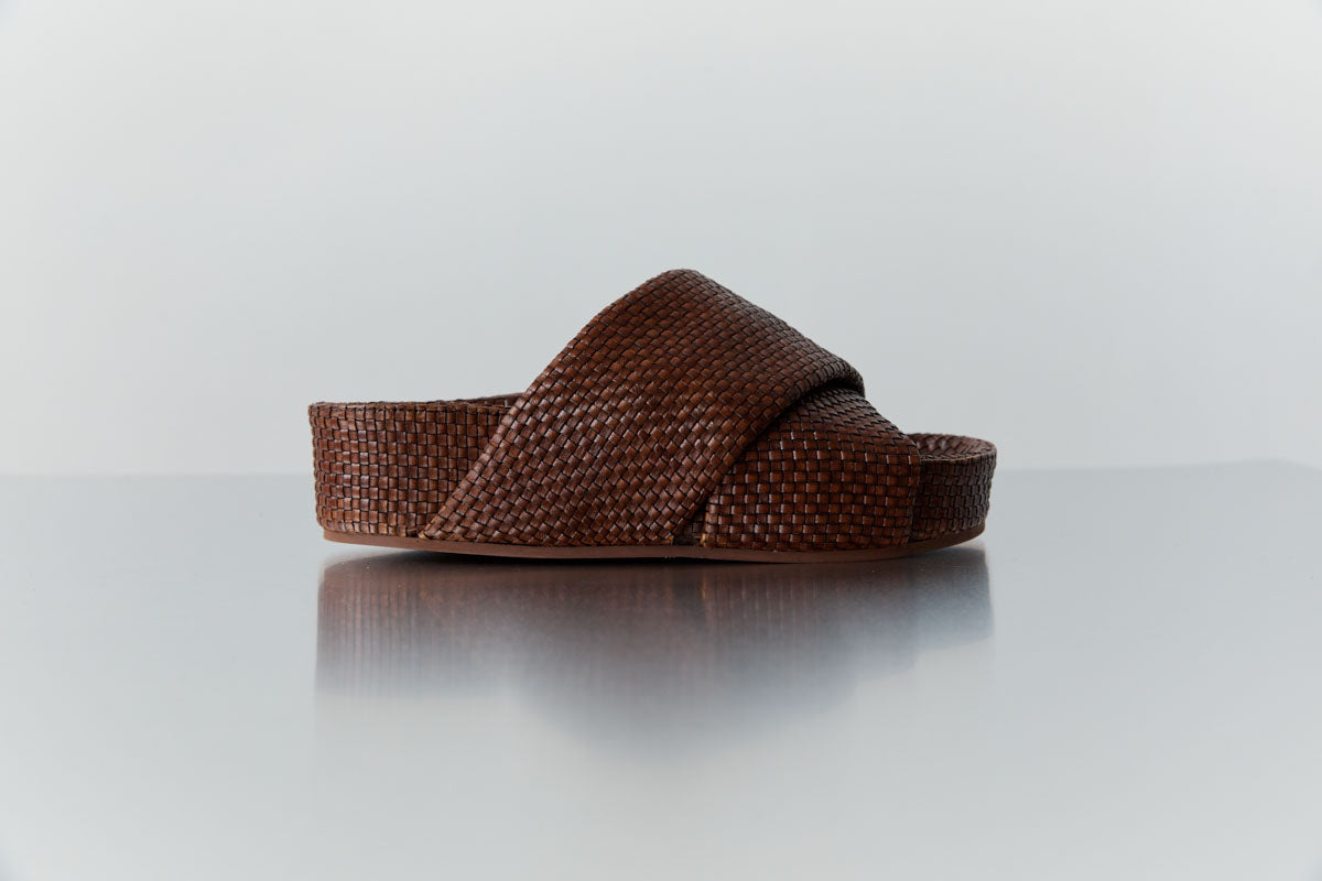 St. Agni Woven Flatform Slide | Garmentory