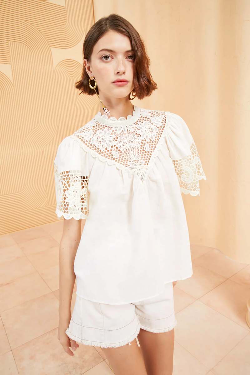Ulla Johnson Sofia Top - Ivory | Garmentory