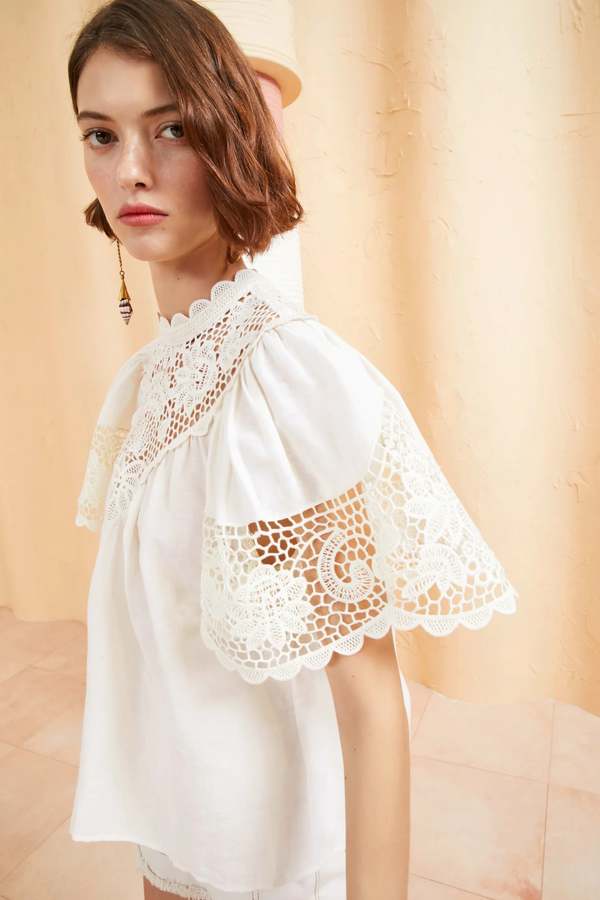 Ulla Johnson Sofia Top - Ivory | Garmentory