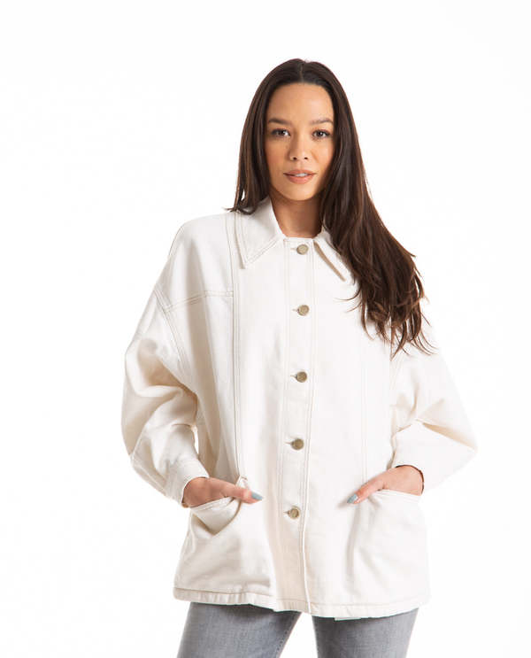 Closed Denim Jacket - Creme | Garmentory