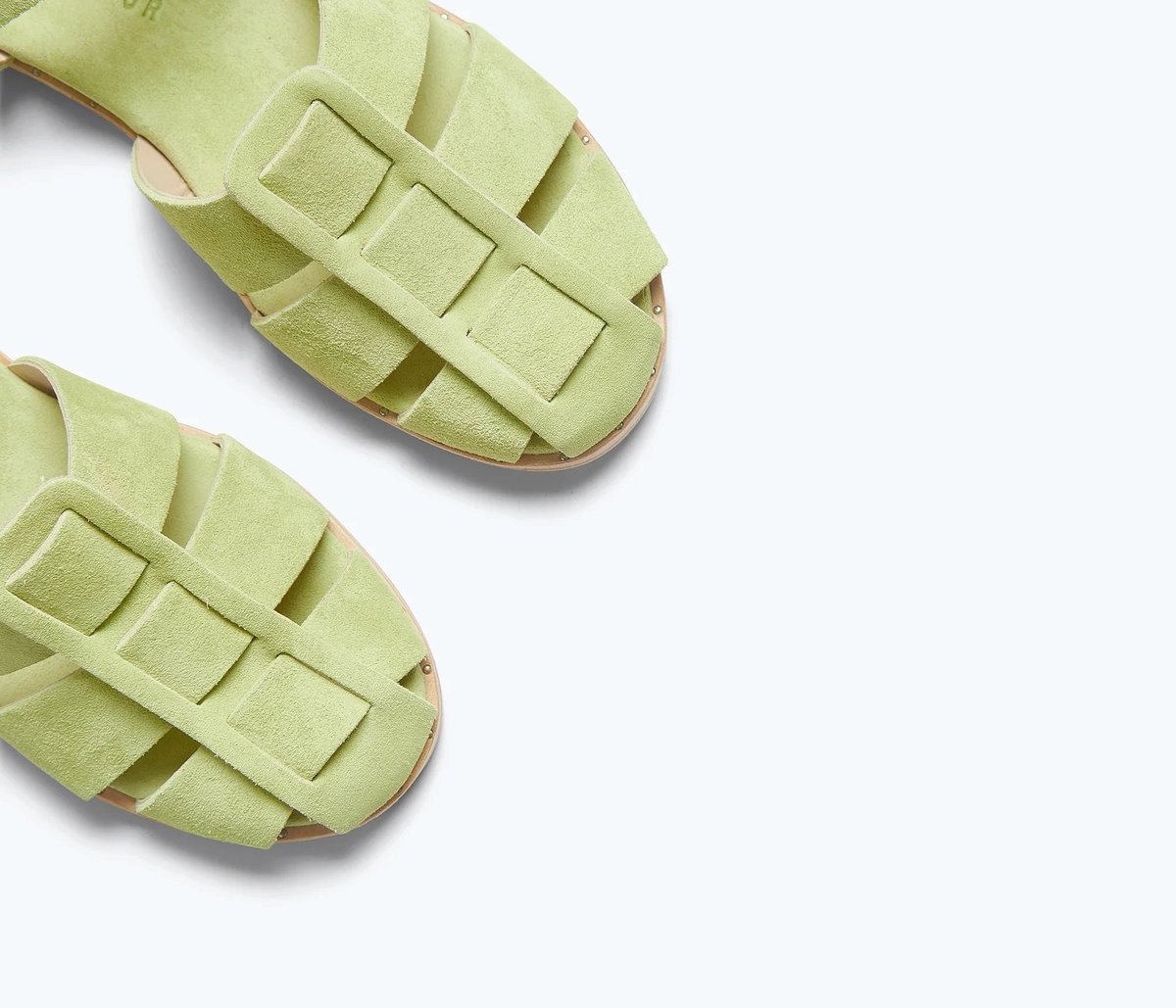 Freda Salvador Sera Fisherman Sandal - Citron Suede | Garmentory