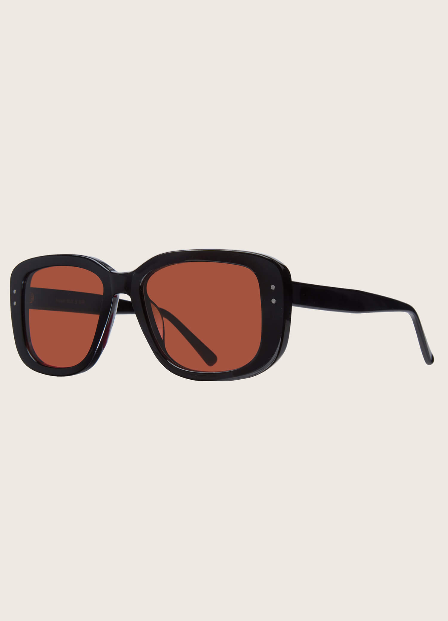 YMC Adam Biodegradable Acetate Sunglasses - Black Graduated Brown Red ...