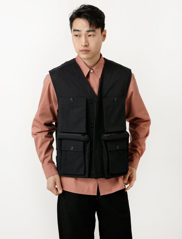 Lemaire Reporter Vest - Black | Garmentory