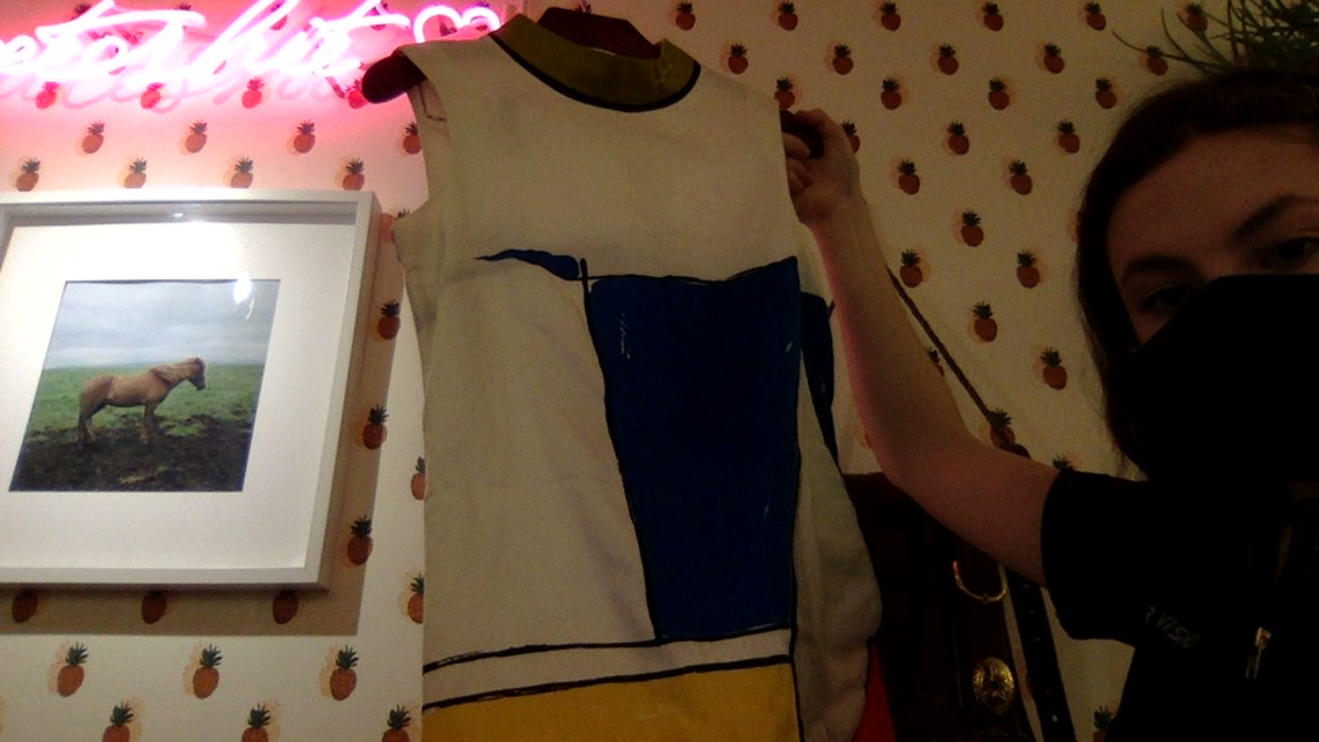 VINTAGE 1960S PIET MONDRIAN COLOR BLOCK ARTIST DRESS | Garmentory