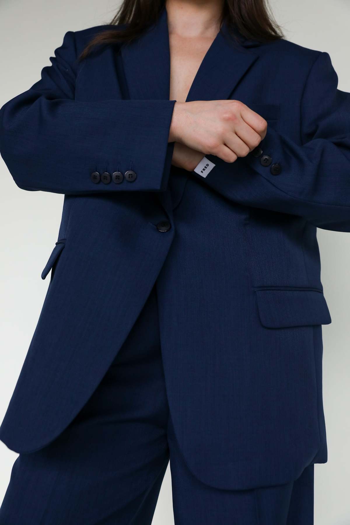 Les Basics Oversized Blazer - Navy | Garmentory