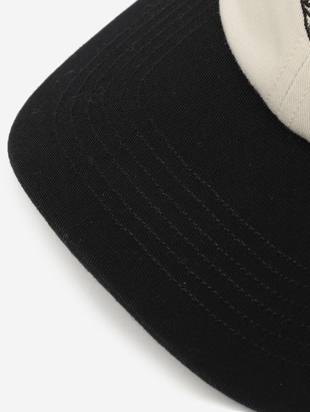 Danton 6-Panel Two Tones Baseball Cap - Ivory/Black | Garmentory