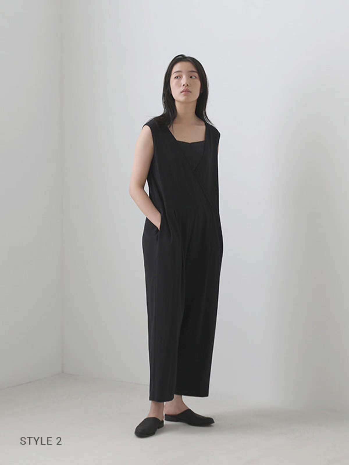 evam eva Cotton All-In-One - Black | Garmentory