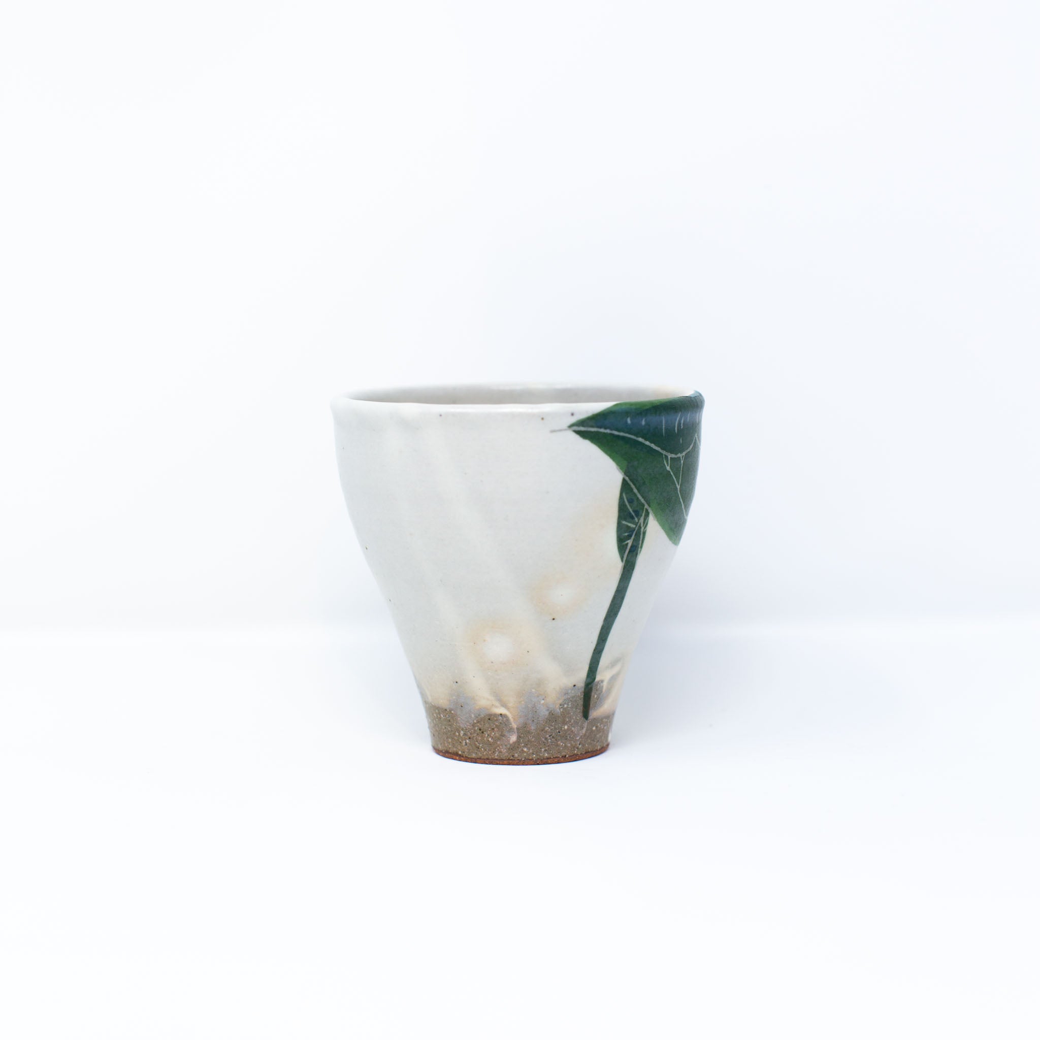 Otani Pottery Studio Painted Lotus Leaf Mug with Handle - Prints ...