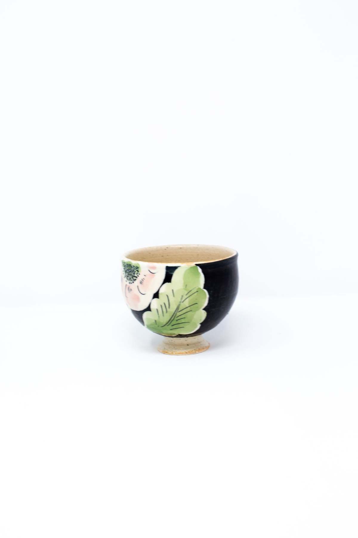 Otani Pottery Studio Pink Chrysanthemum Stemmed Cup - Prints | Garmentory
