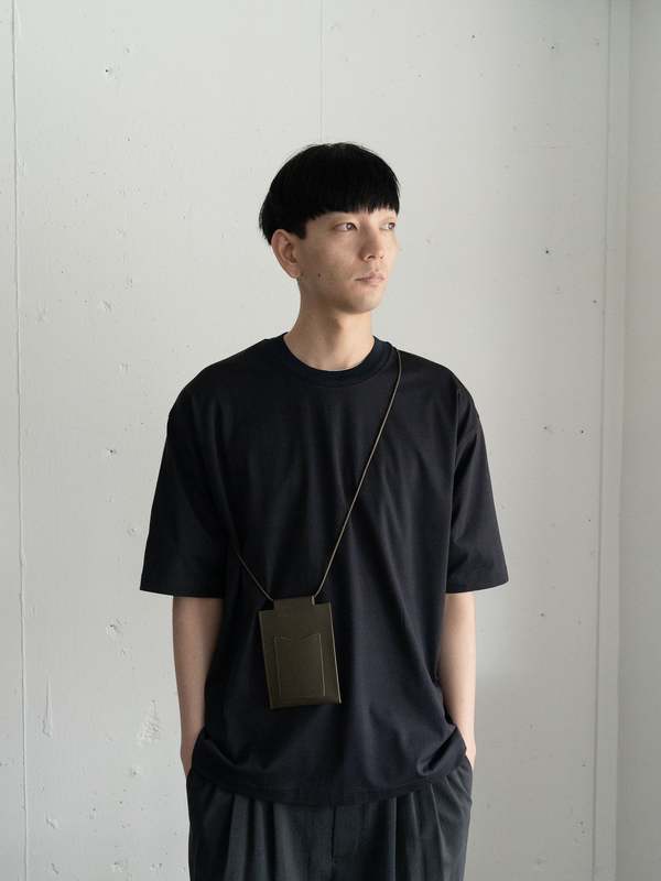 Still By Hand Leather Square Pouch - Olive | Garmentory