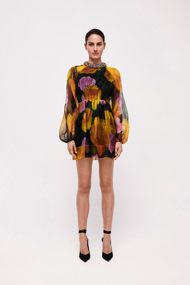 Rachel Gilbert Nico Mini - Canary Floral Print | Garmentory