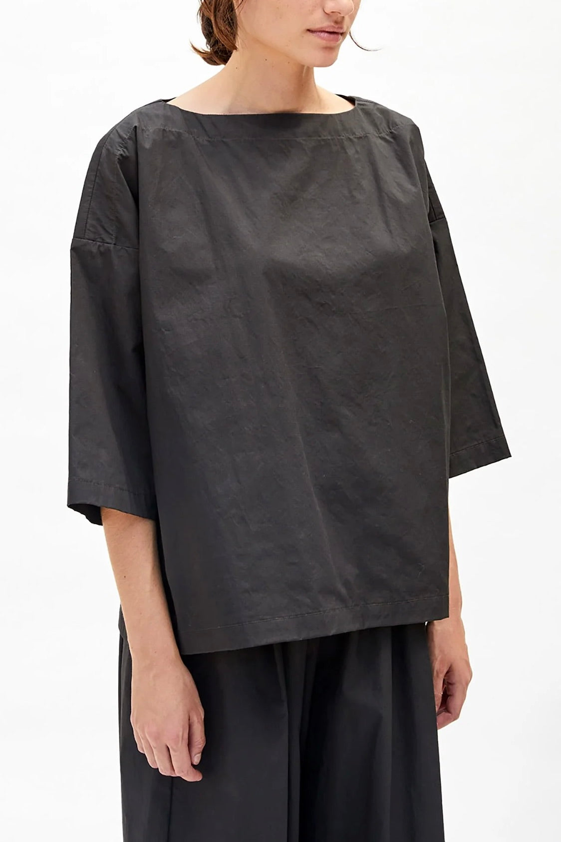 Black Crane Boat Neck - Shadow | Garmentory