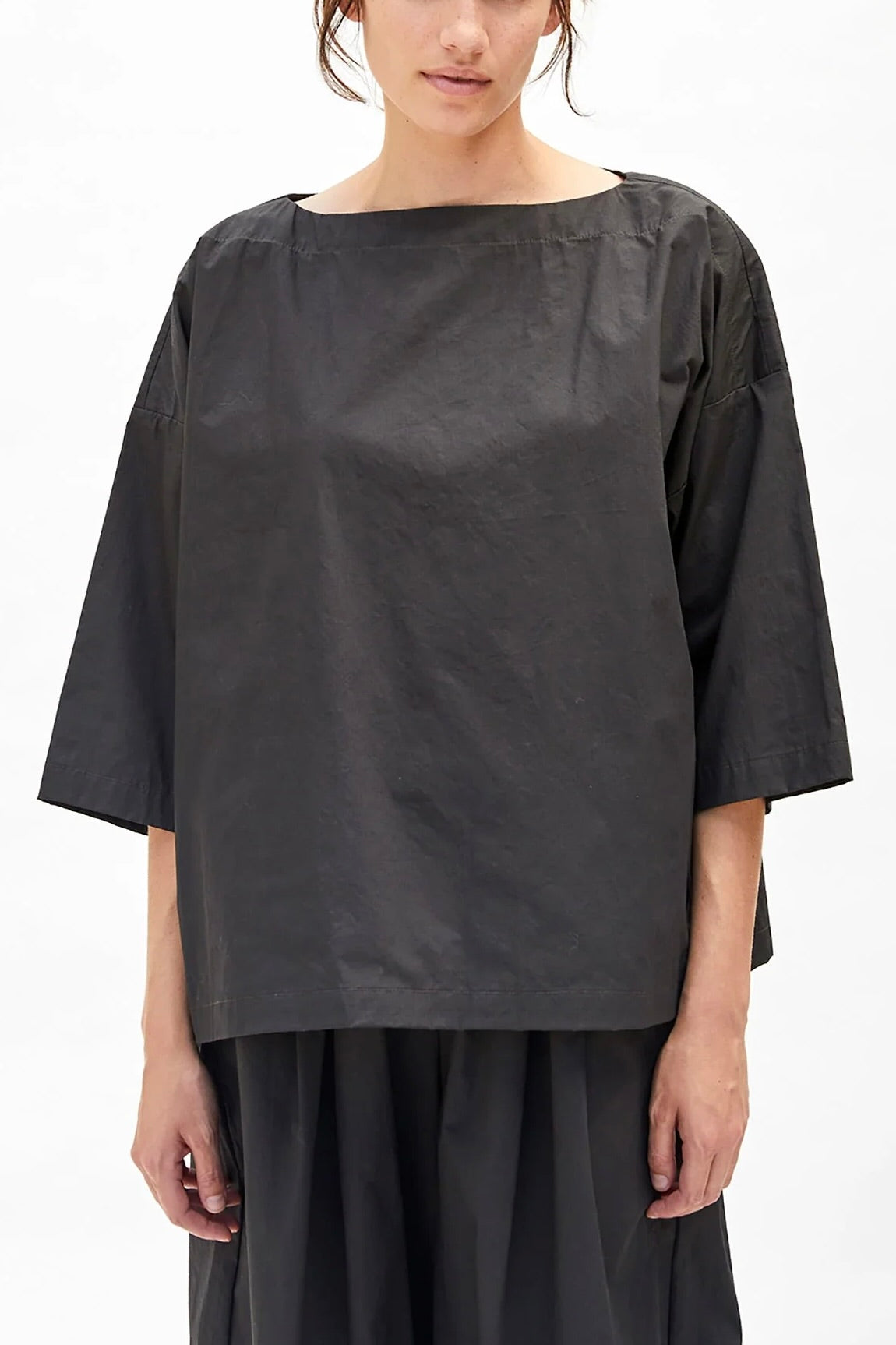 Black Crane Boat Neck - Shadow | Garmentory