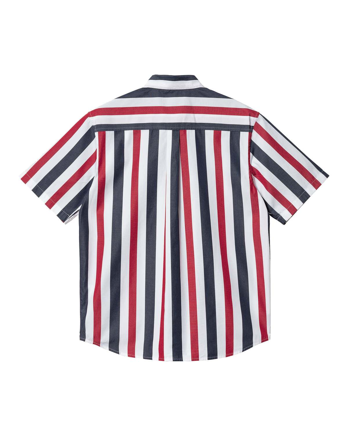 CARHARTT WIP Camisa SS Elcano - Stripe Arcade/Dark Navy | Garmentory