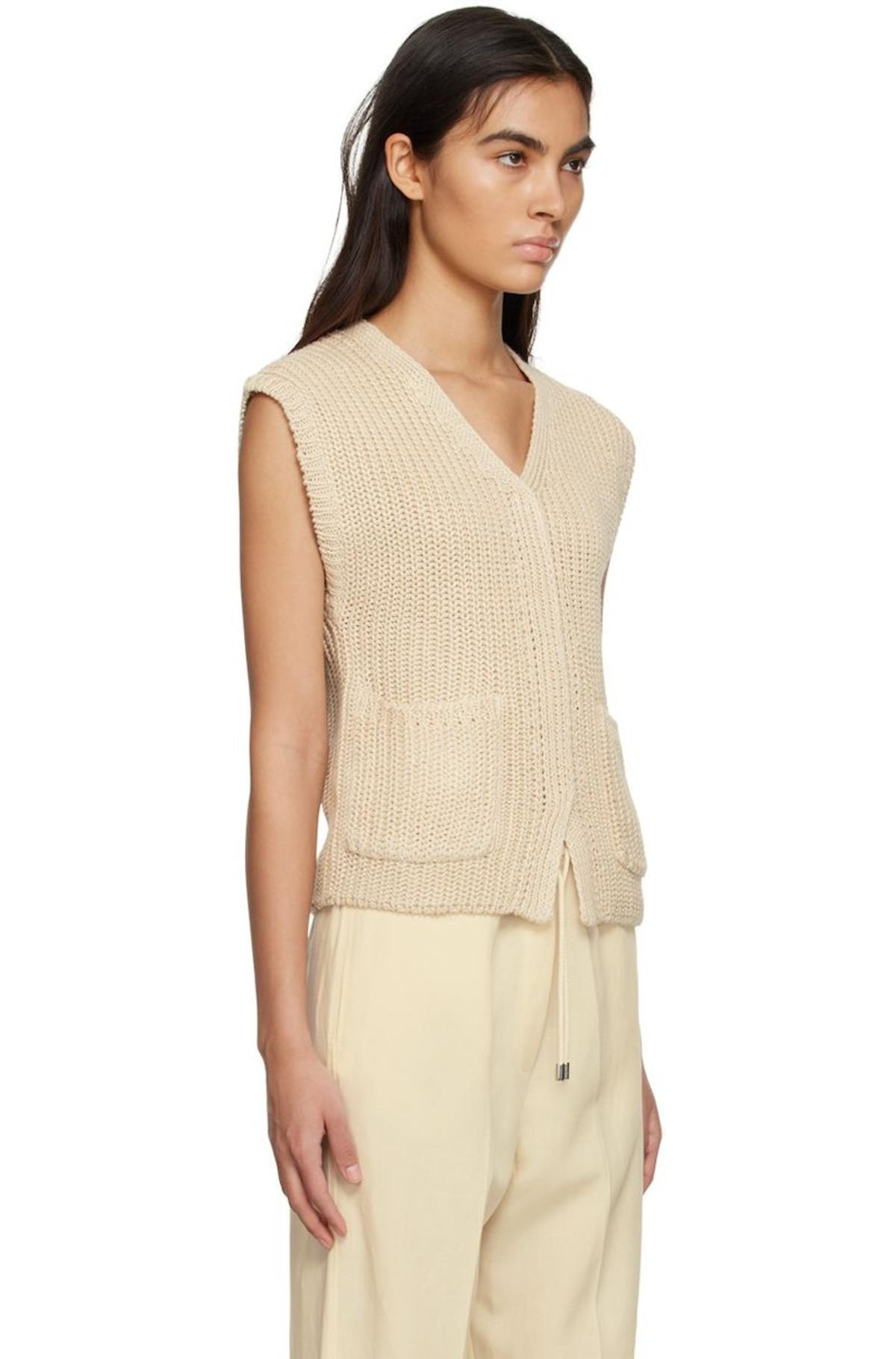Totme Vented Vest - Ecru | Garmentory