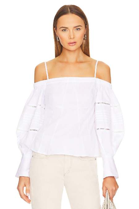 Jonathan Simkhai Vivianne Top - Ivory | Garmentory