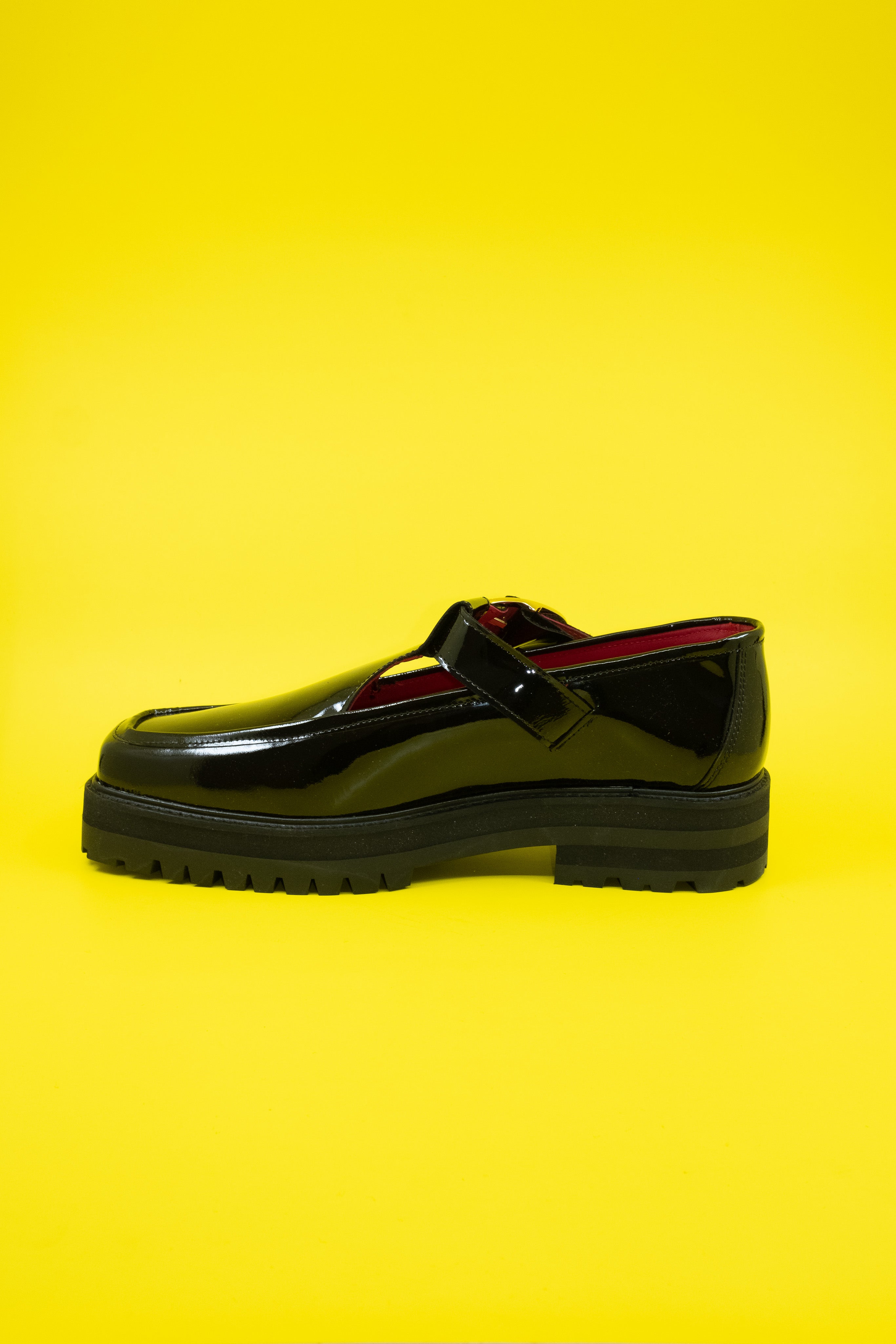 Ernest W. Baker Patent Leather T-Bar Loafers - Black | Garmentory