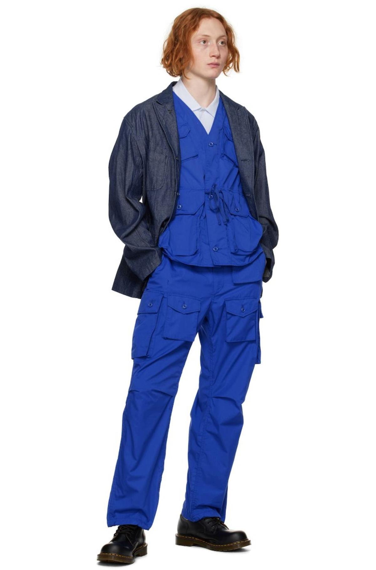 Engineered Garments FA Cargo Pants - Royal Feather | Garmentory