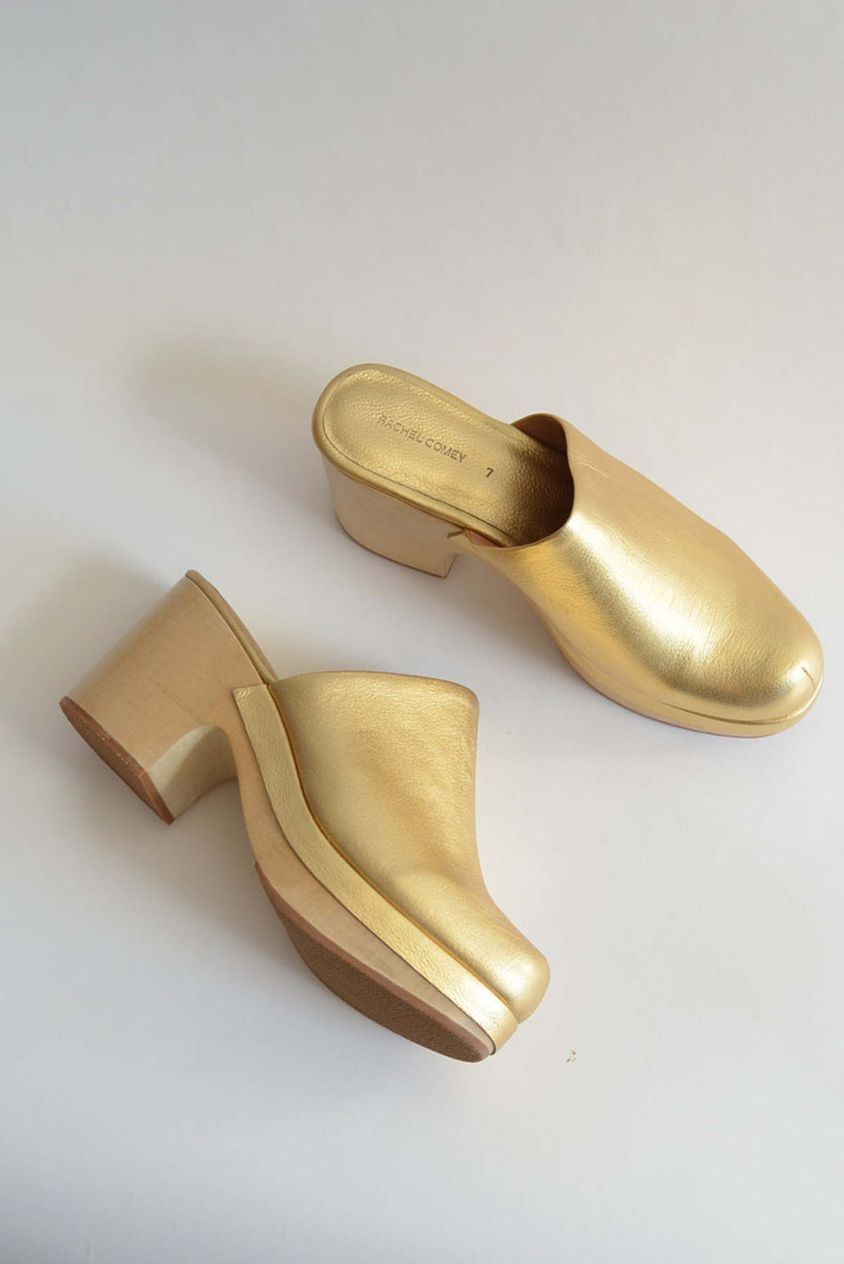 Vamp Shoes Rachel Comey Bose Clog - Gold | Garmentory