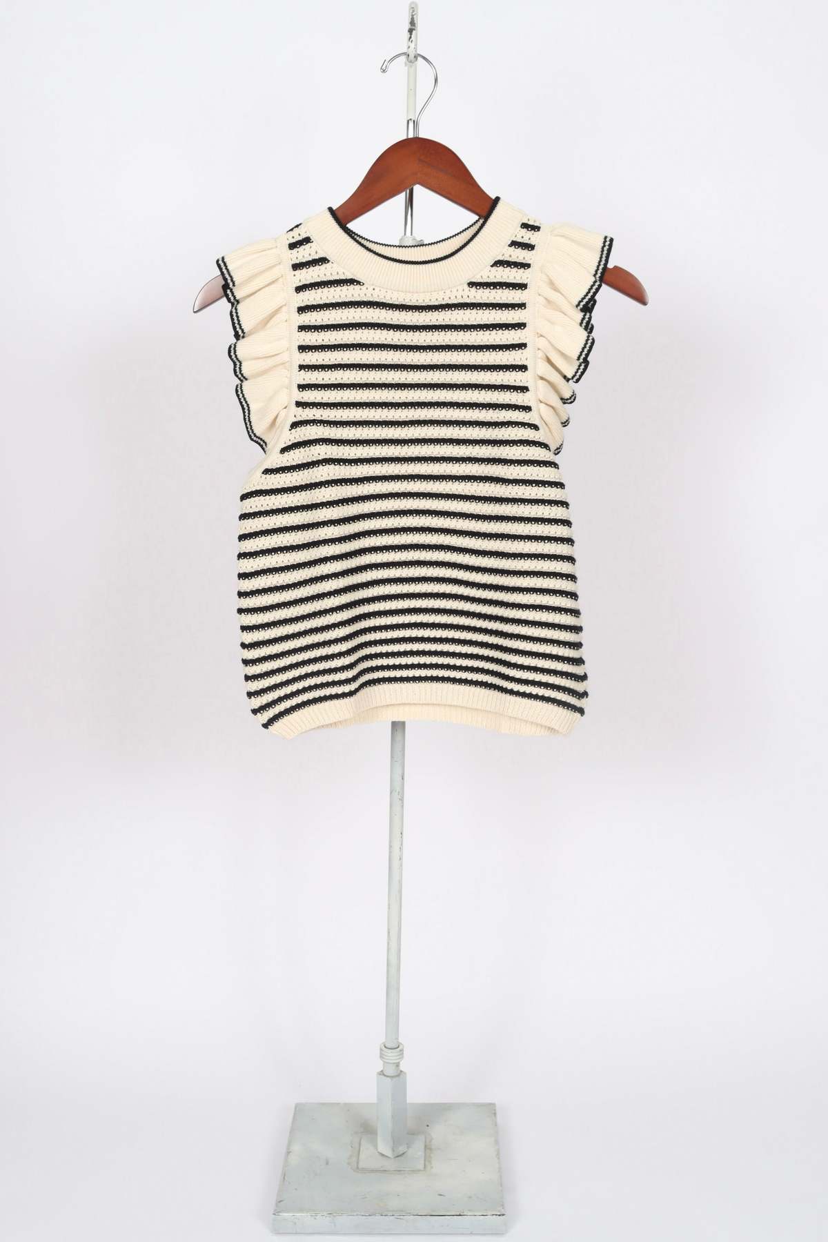 ELEVEN SIX Viola Stripe Tank - Ivory/Navy Stripe | Garmentory