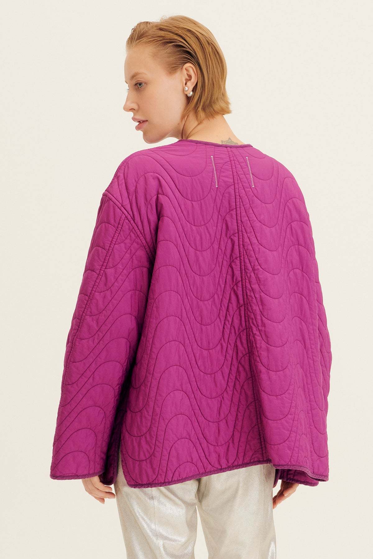 Forte Forte Viscose Matelass Reversible Bomber Jacket | Garmentory