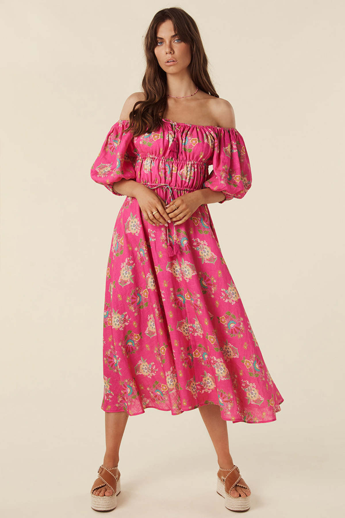 SPELL & THE GYPSY COLLECTIVE Solstice Linen Soiree Dress - Rose ...