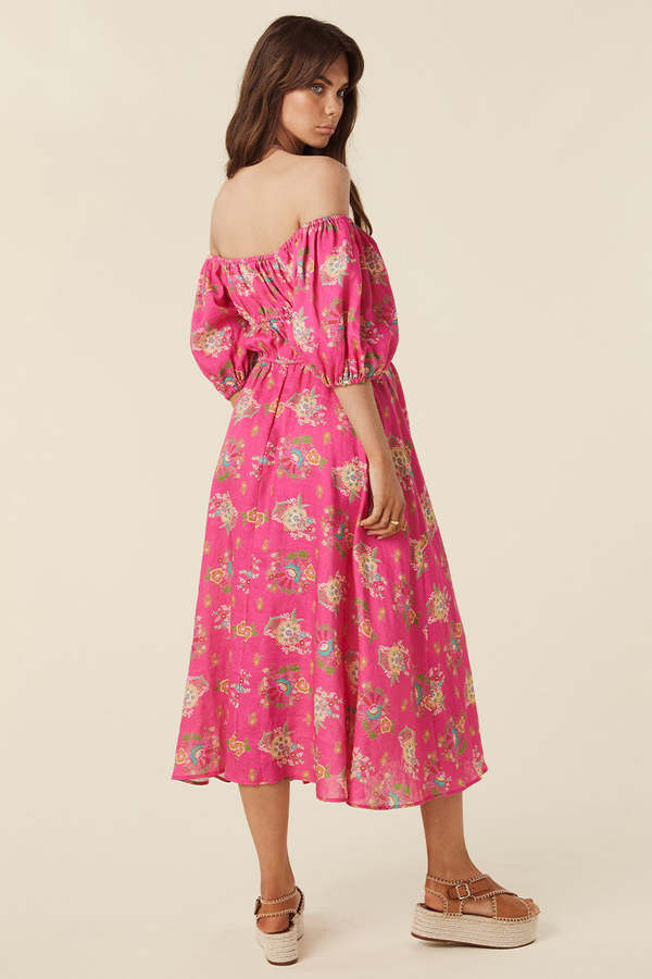 SPELL & THE GYPSY COLLECTIVE Solstice Linen Soiree Dress - Rose ...