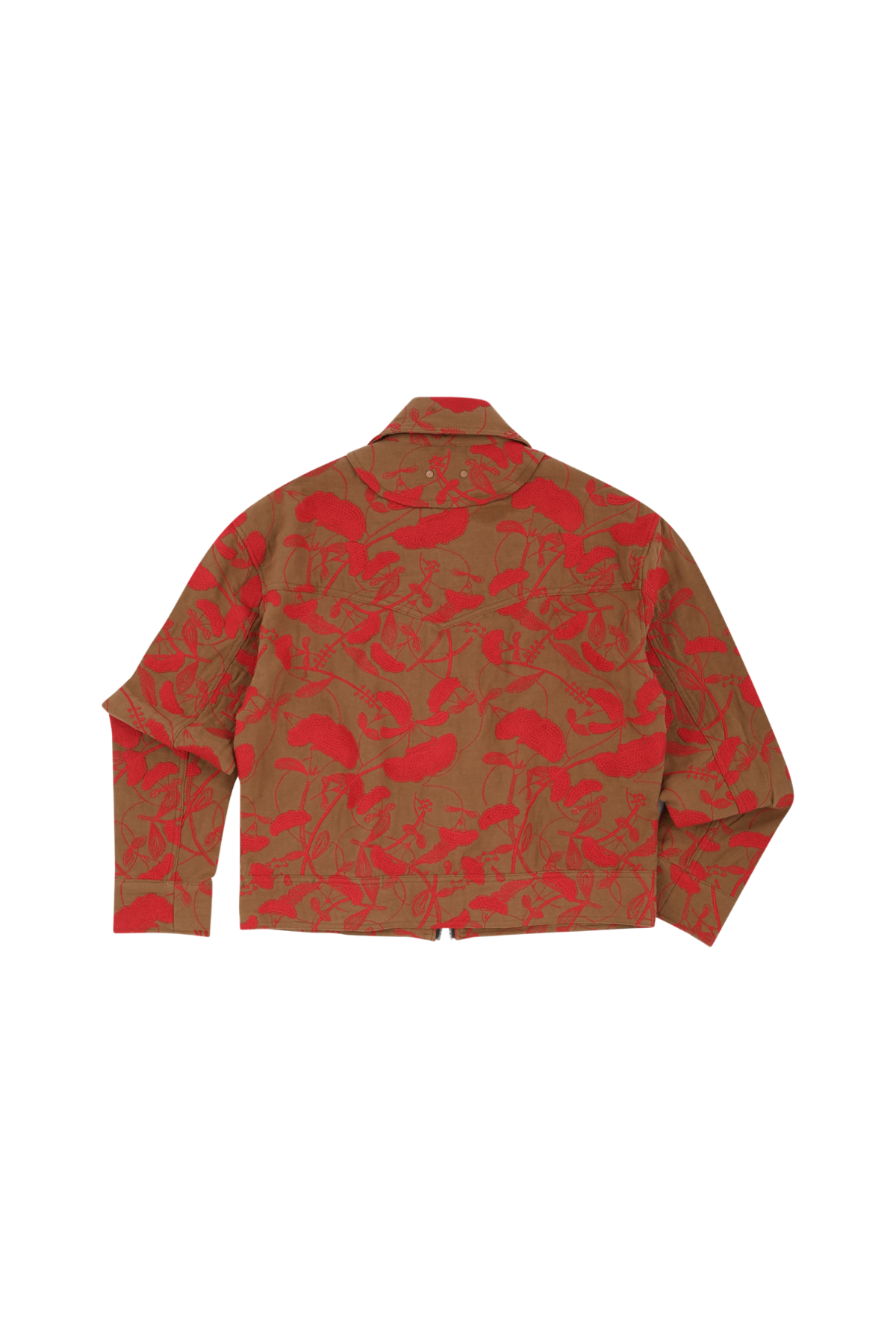 ANDERSSON BELL Flower Embroidery Zip-Up Jacket - Beige | Garmentory