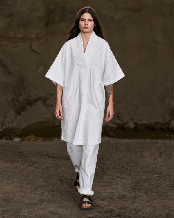 Girls of Dust Toku Dress - Mighty Cotton Milk | Garmentory