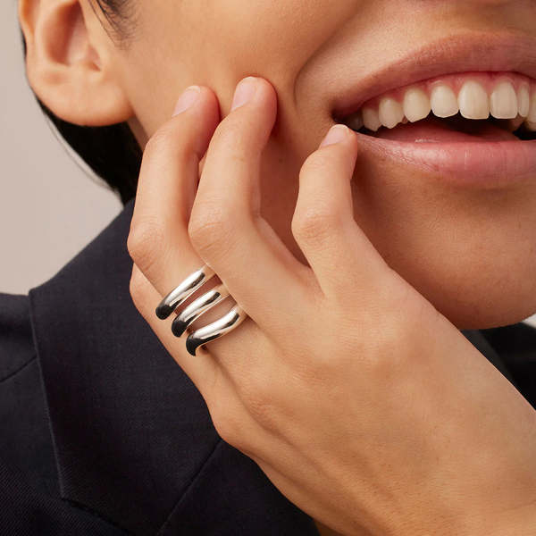 Jenny Bird Gala Ring - Silver | Garmentory