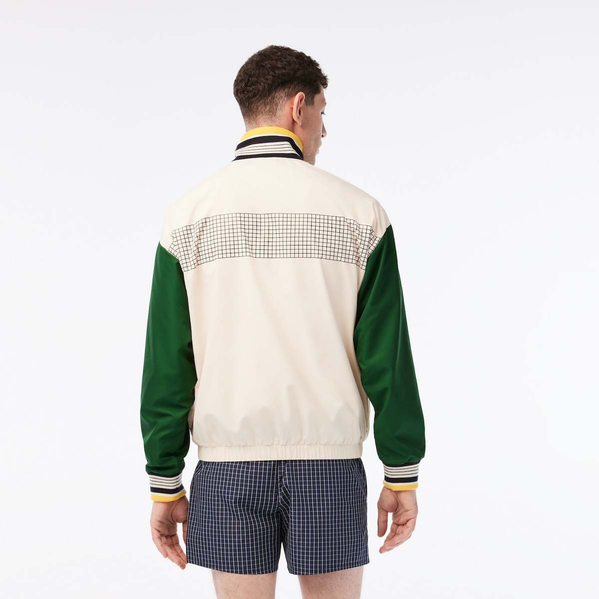 Lacoste Recycled Polyester Track Jacket - White Green | Garmentory