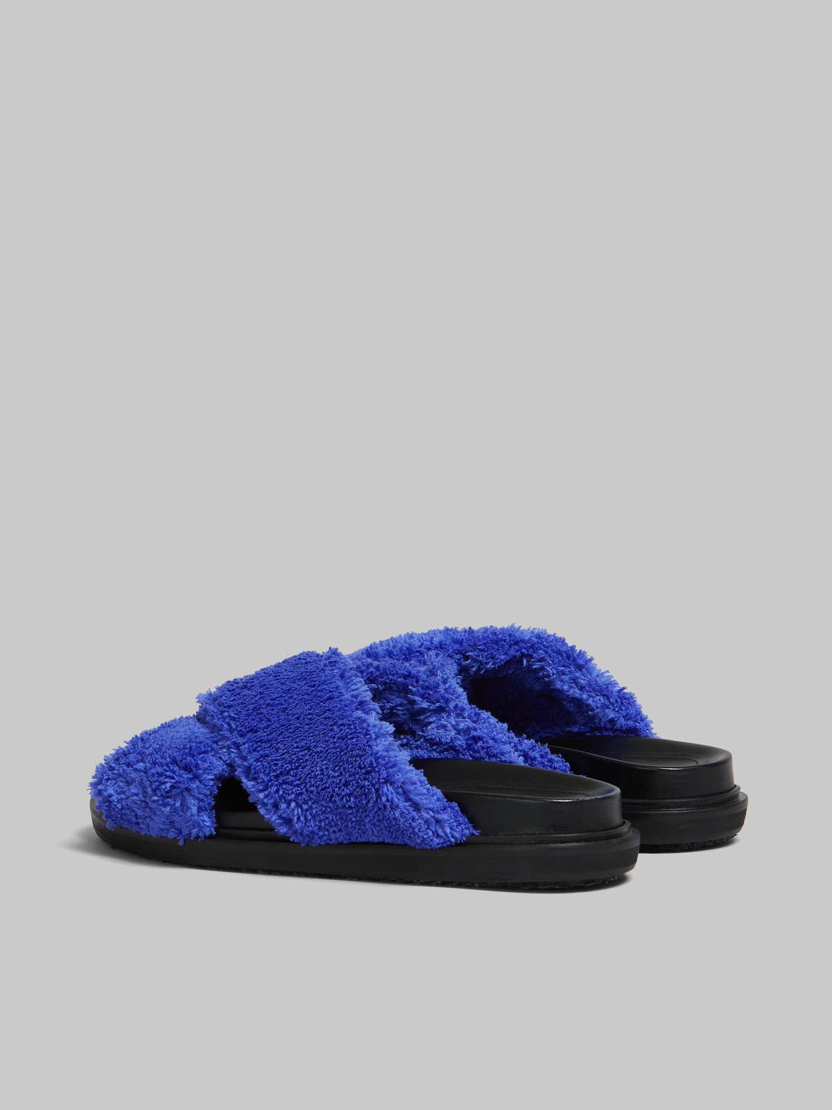 Marni Terry Slide Sandal - Blue | Garmentory
