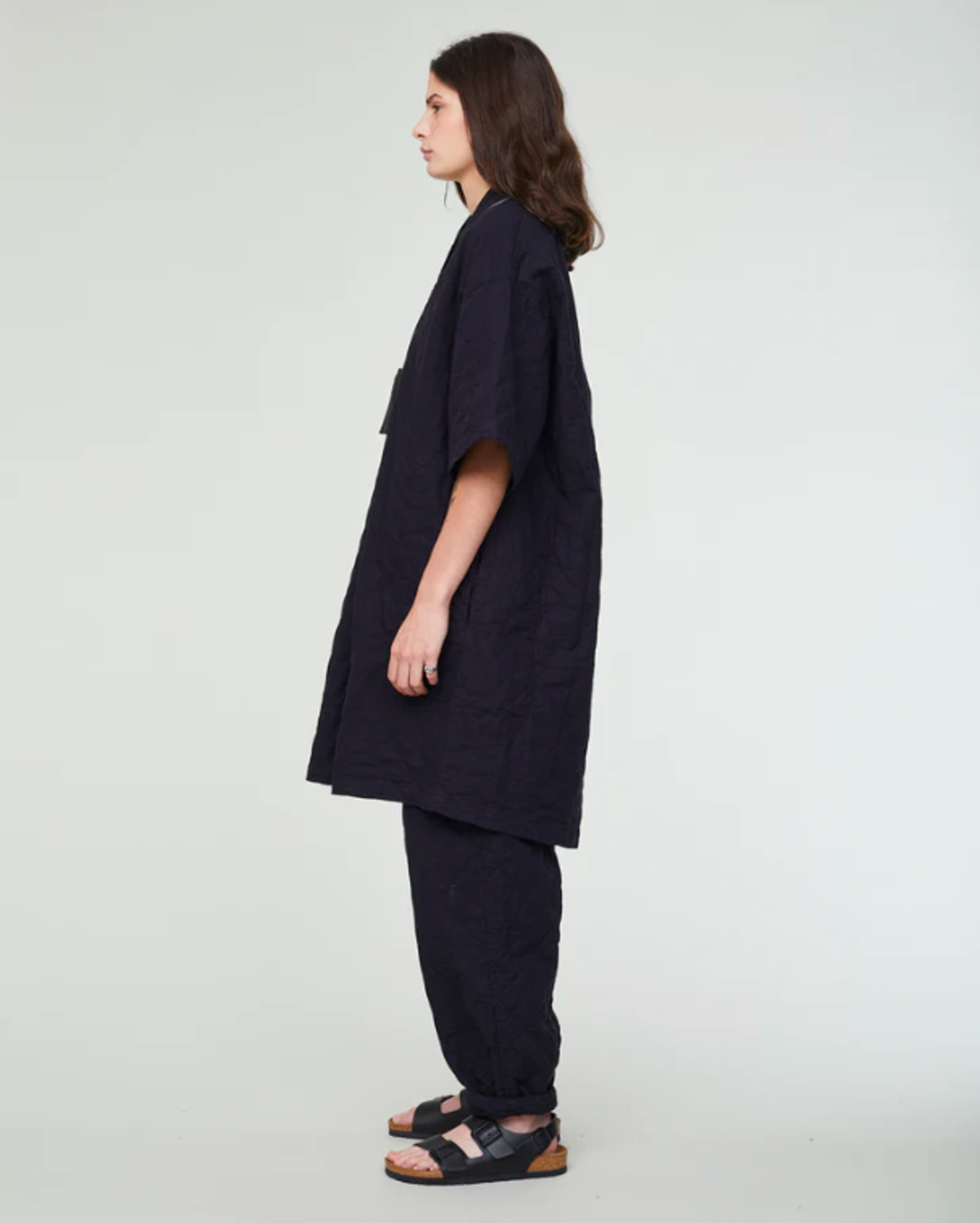 Girls of Dust Toku Mighty Cotton Dress - Dark Navy | Garmentory