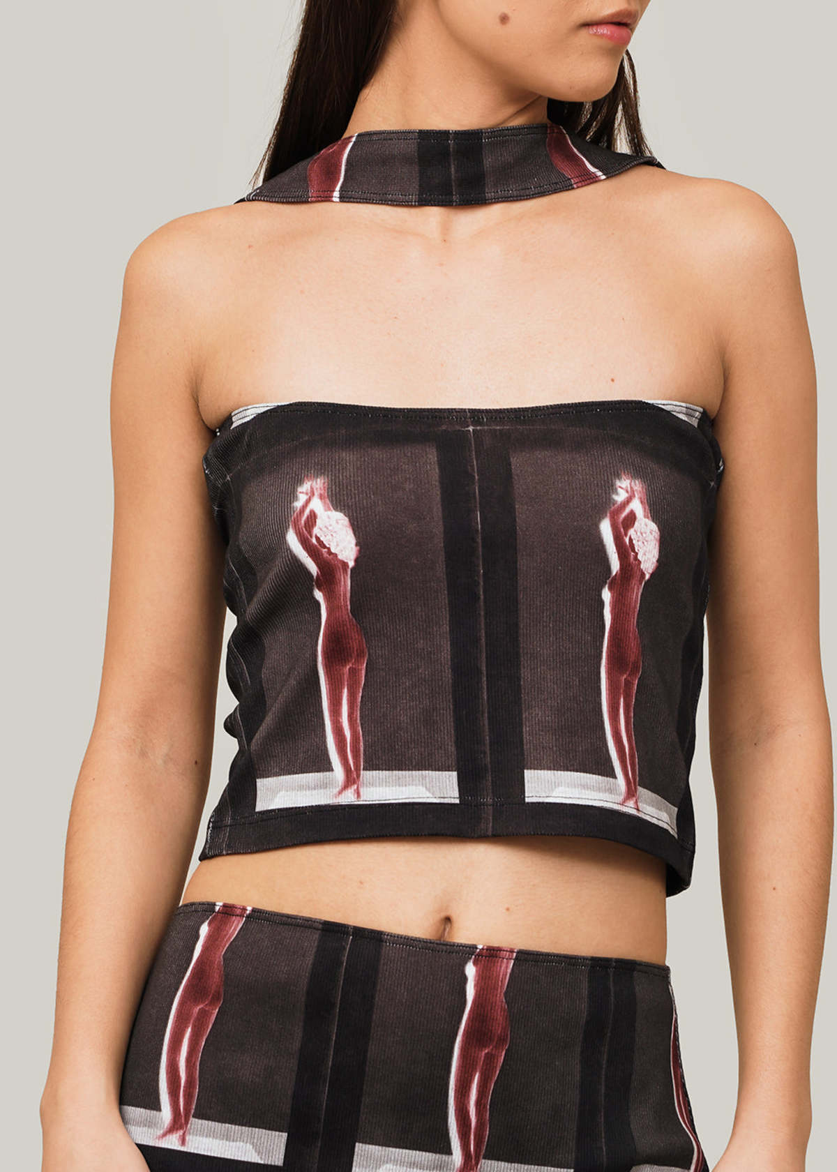 Elliss Rib Power Top - Lady In Red | Garmentory