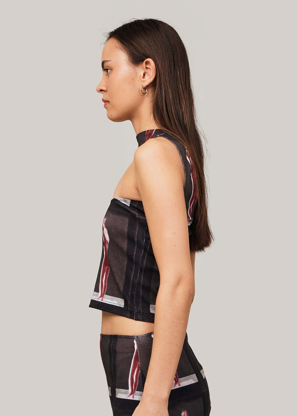 Elliss Rib Power Top - Lady In Red | Garmentory