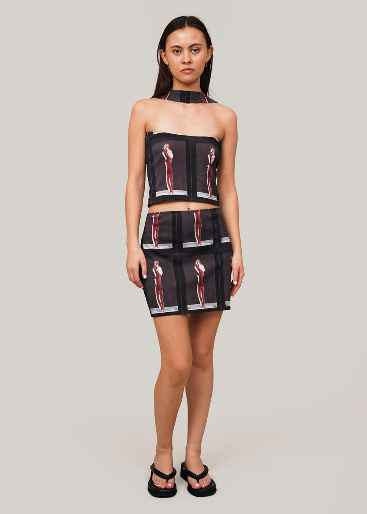 Elliss Rib Power Top - Lady In Red | Garmentory