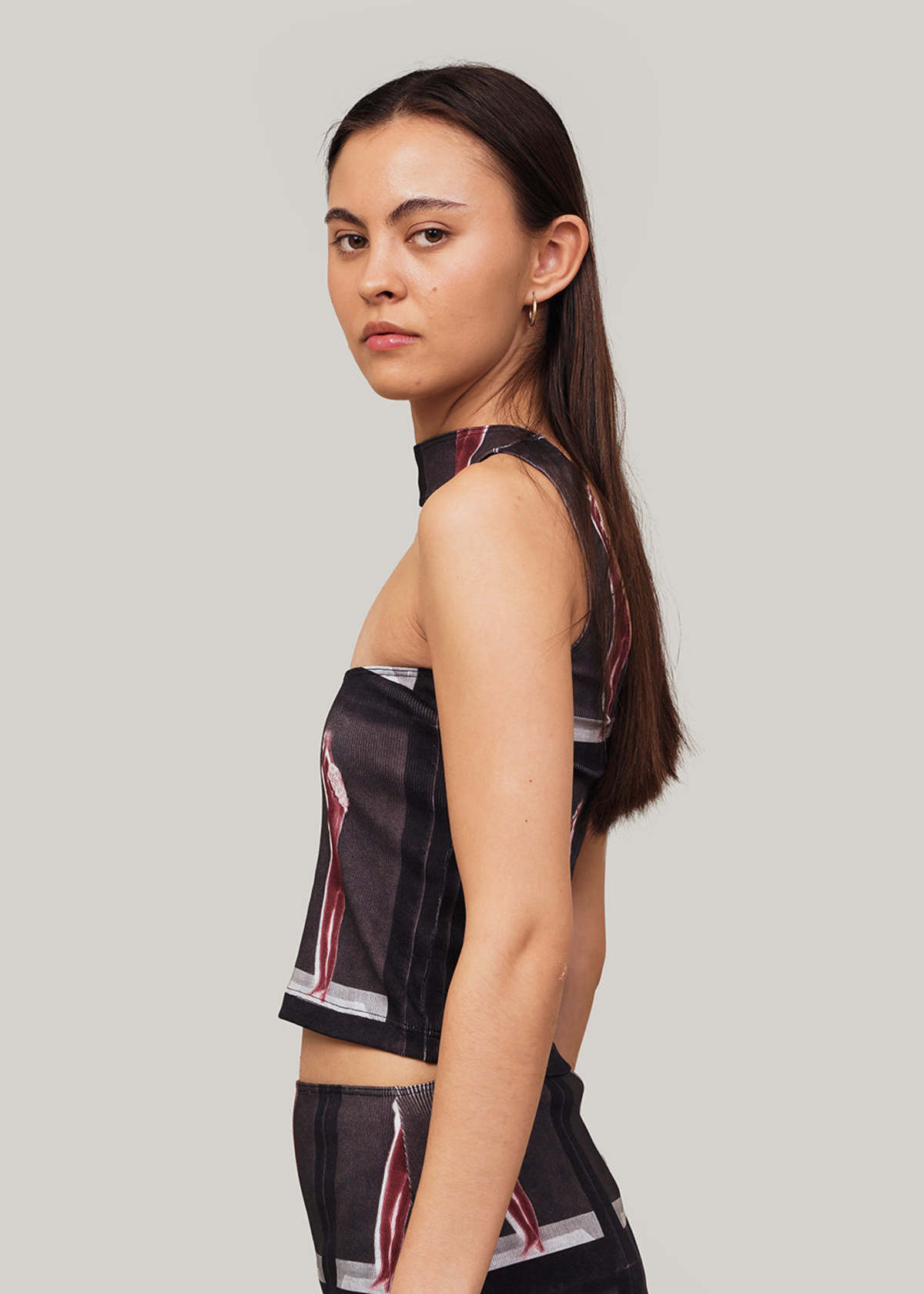 Elliss Rib Power Top - Lady In Red | Garmentory