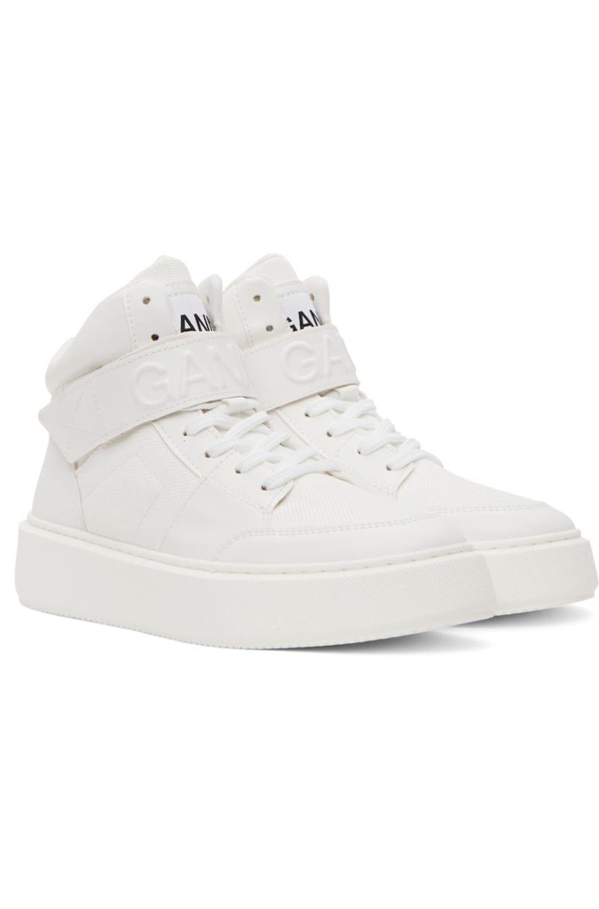 GANNI White Sporty Sneakers | Garmentory