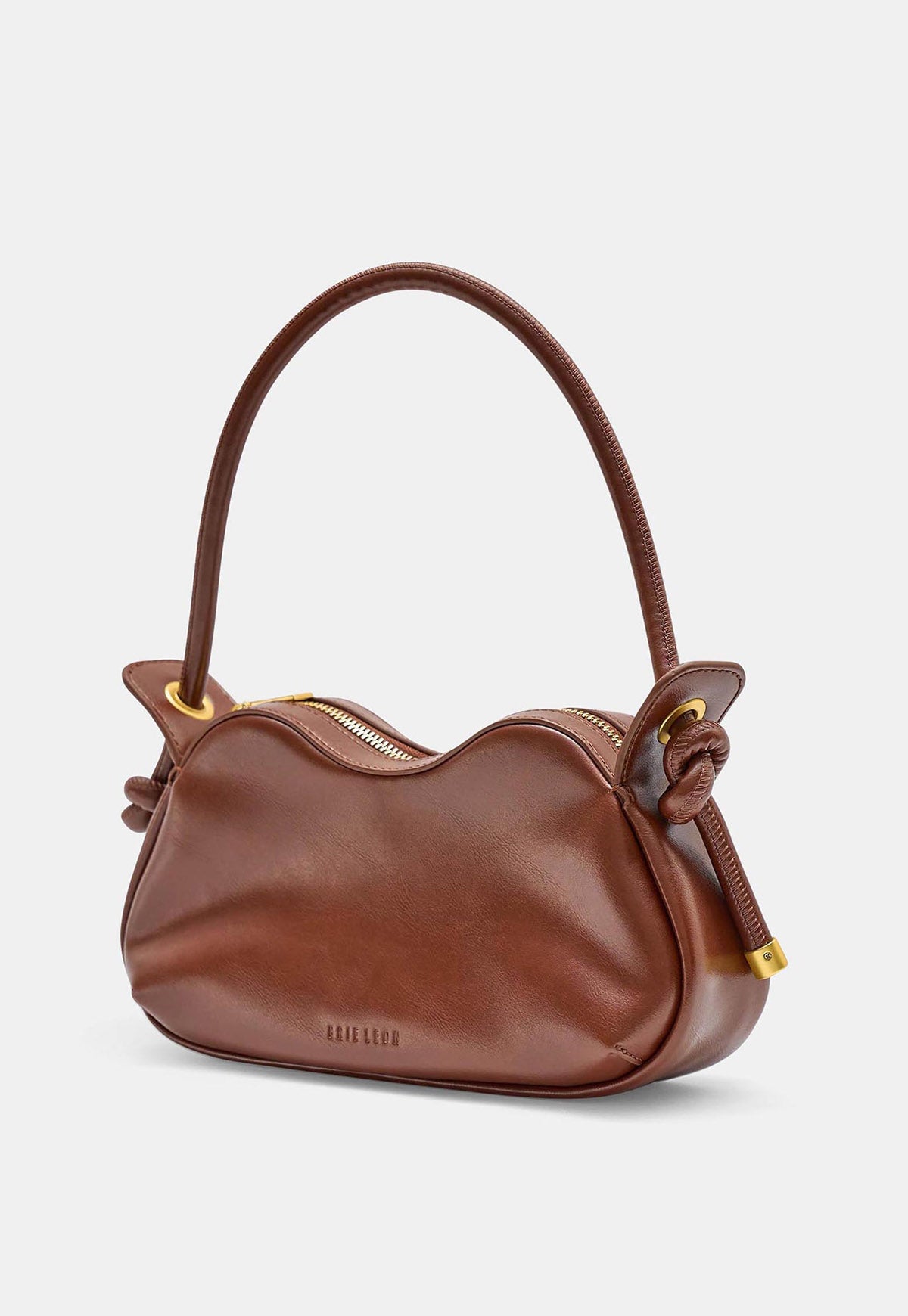 BRIE LEON Tie Knot Baguette Bag - Saddle | Garmentory