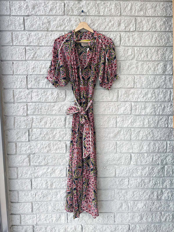 Chufy BES SILK MAXI DRESS - DEENA BLUE | Garmentory