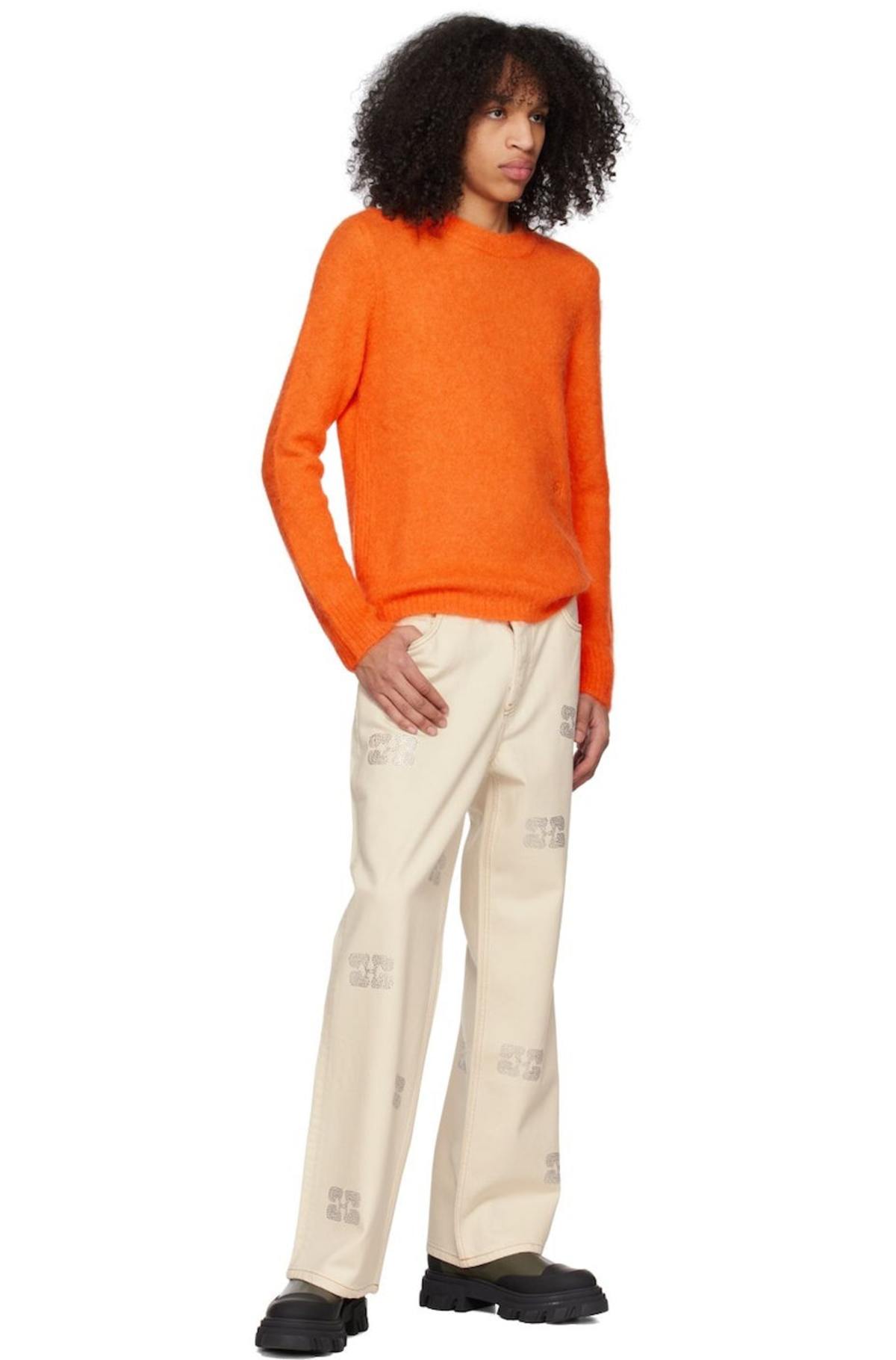 GANNI Sparkle Izey Jeans - Vanilla Ice | Garmentory